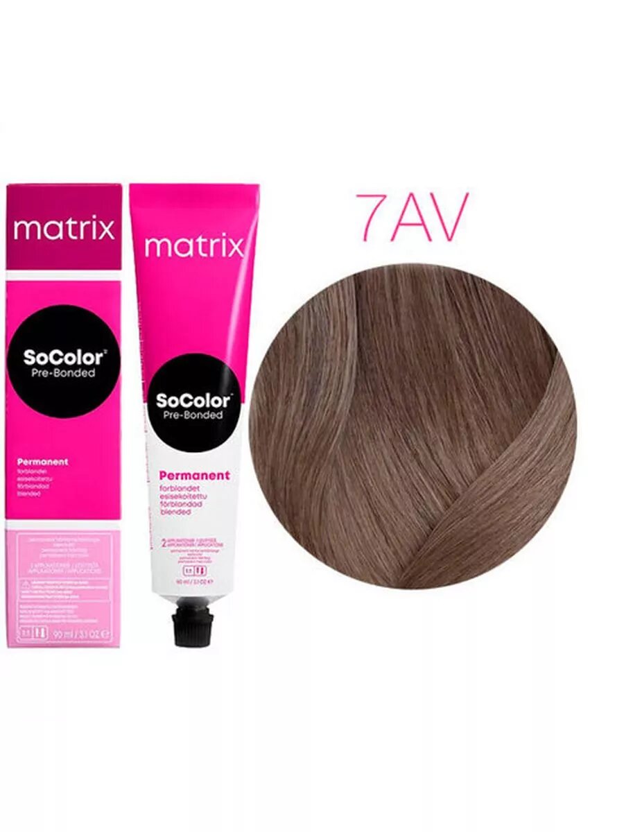 Matrix SoColor 7AV Стойкая краска для волос 90 мл