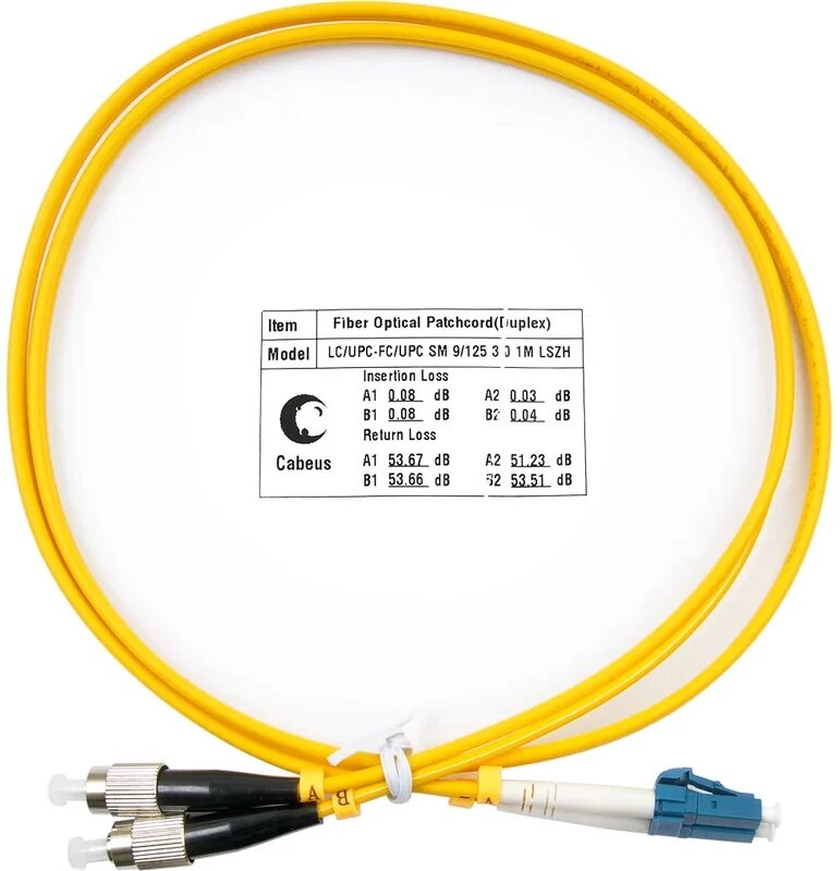 Патч-корд Cabeus 3м (FOP(d)-9-LC-FC-3m)