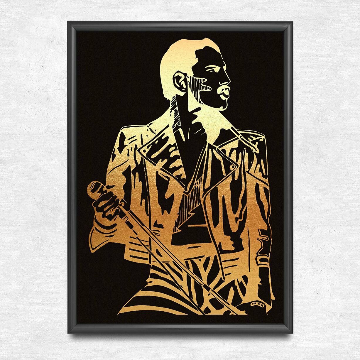 Постер Queen / Плакат Фредди Меркьюри РОК Декор для квартиры, дома, офиса, комнаты