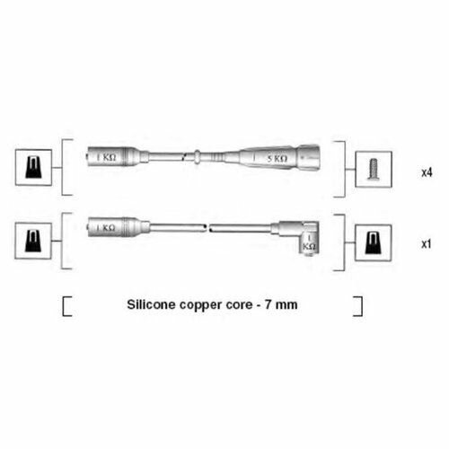Комплект проводов зажигания Magneti Marelli 941055040529