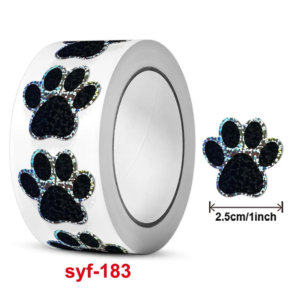 100-500 шт. милые наклейки для домашних животных, самоклеящиеся этикетки, собачья лапа, детские игрушки в форме животных, наклейки, украшения, канцелярские принадлежности, подарок