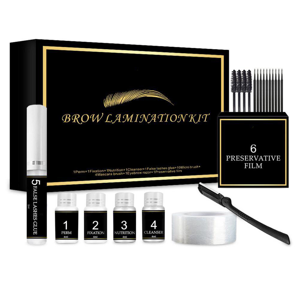Brow Eyelash Lamination Kit 3D Effect Lift Eyebrow Lifting Protable Travel Professional Beauty Salon Home Use