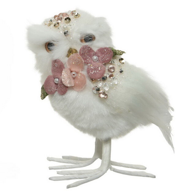 Елочная игрушка Сова Дамиана - Diamond Forest 12 см, подвеска, Kaemingk, 455940-2