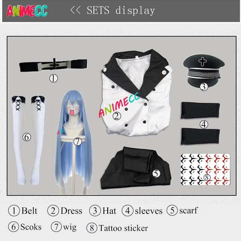 ANIMECC Esdeath Косплей Комплект S, FULL SETS