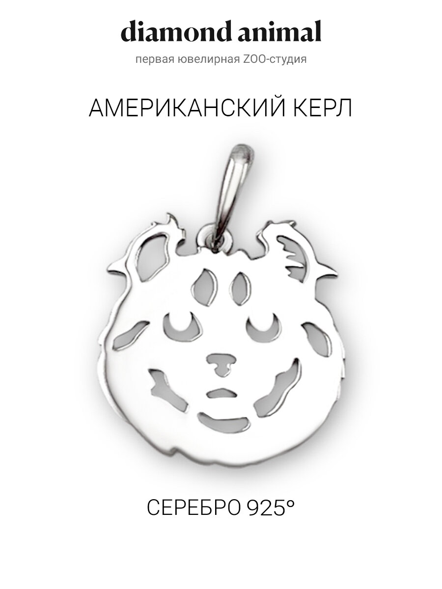 Подвеска, серебро, 925 проба, родирование