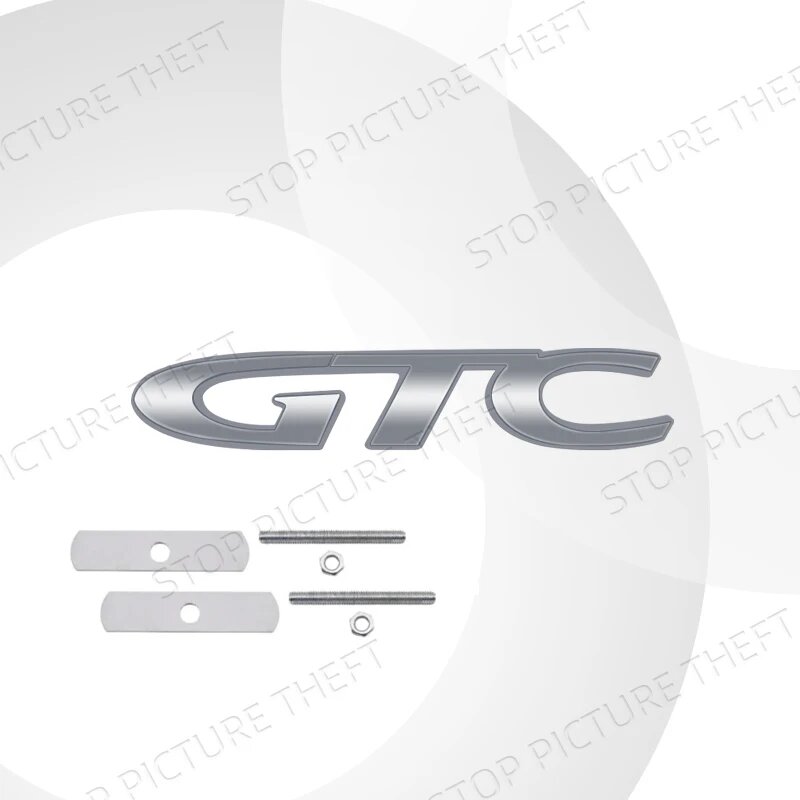 Металлический сплав GTC логотип, значок на решетку автомобиля, боковая наклейка на багажник, декоративная эмблема для Opel Vauxhall Movano Vivaro Meriva Adam Rocks GSI GTC Grille