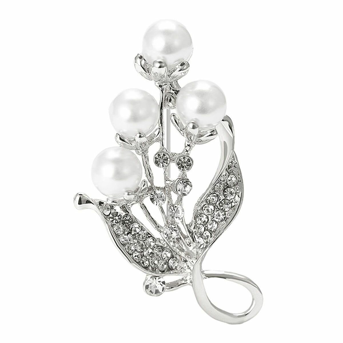 Брошь, стразы