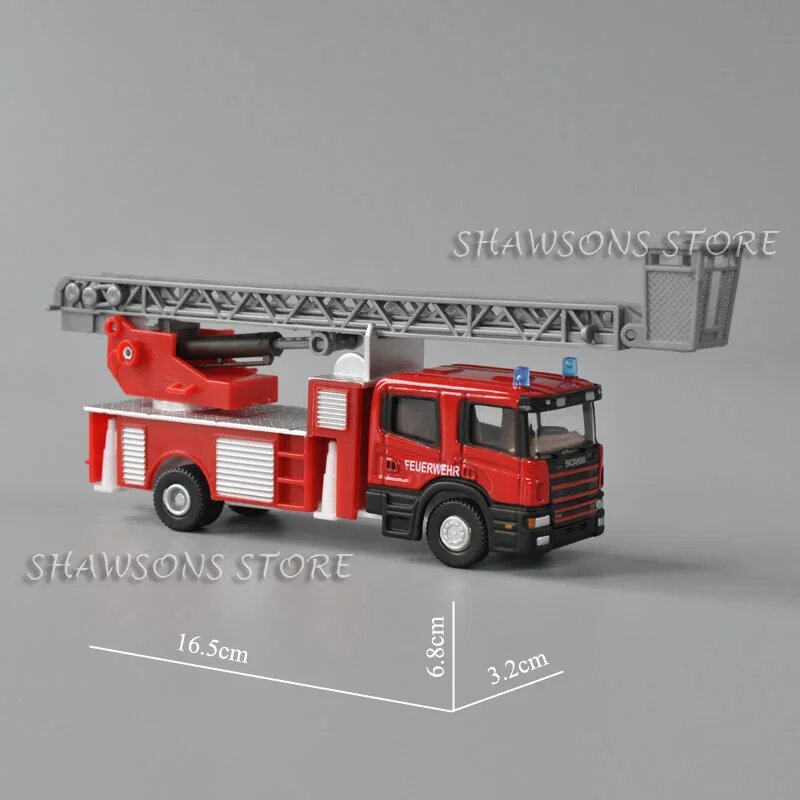 Модель автомобиля Joy City Scania пожарная машина 1:72