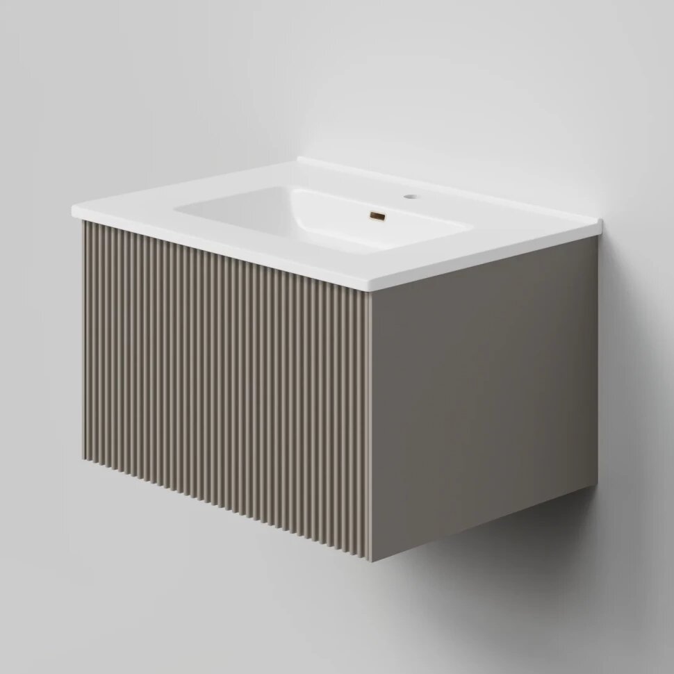 Тумба под раковину La Fenice Terra FNC-01-TER-C-60 59 см, подвесная, бежевый матовый