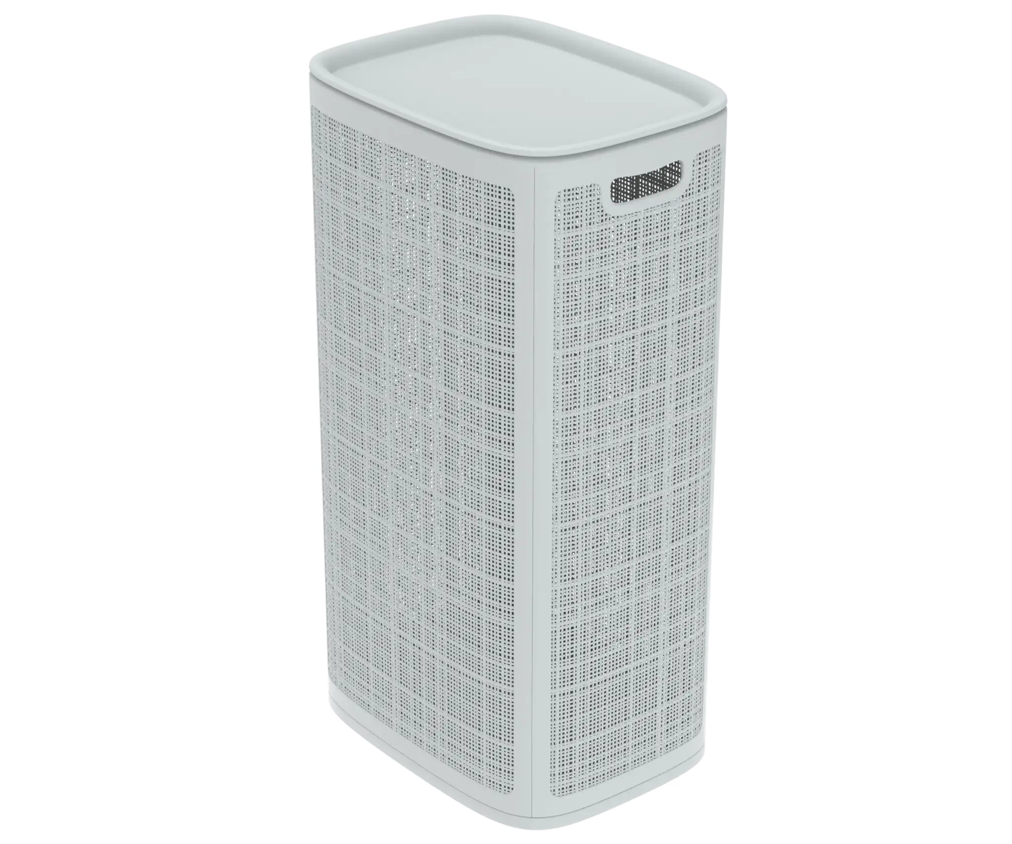 Корзина для белья 100л, серый, из прочного пластика, 43х32,1х80см