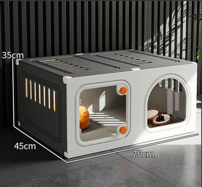 Вольер для животных Dogland, 70X 45х35 см/Пустая клетка.