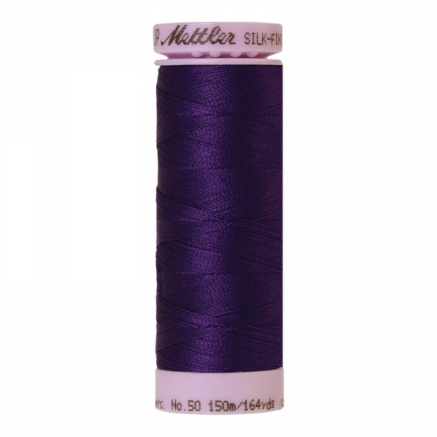 Нить для машинного квилтинга SILK-FINISH COTTON 50, 150 м 0046 Deep Purple