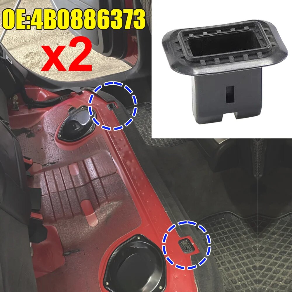 2x автоматический черный кронштейн втулки рамы заднего сиденья, крепежные зажимы, нейлон 4B 0886373 Для Audi A4 B5 B6 B7 B8 2000-2012 2013 2014 2015