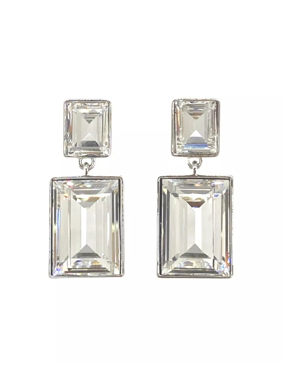 Серьги Amante crystal, серебристый — фото 1