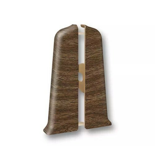 Заглушки (пара) к плинтусу Deconika 100 мм Орех 291