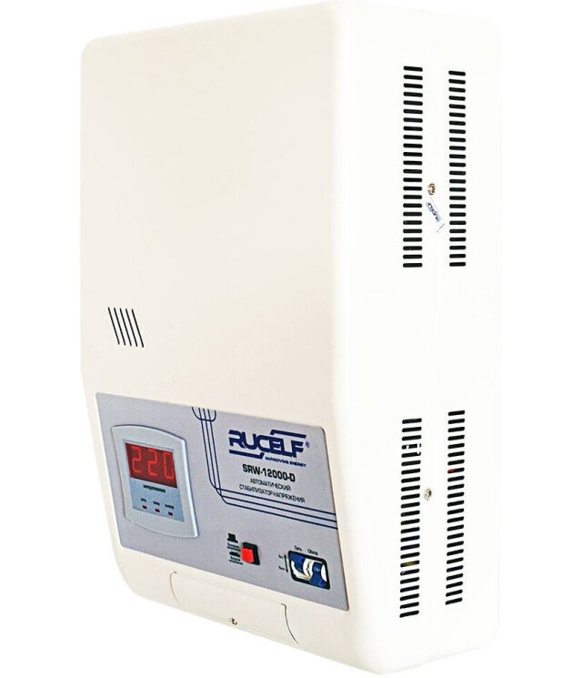 Стабилизатор напряжения Rucelf SRW-12000-D белый
