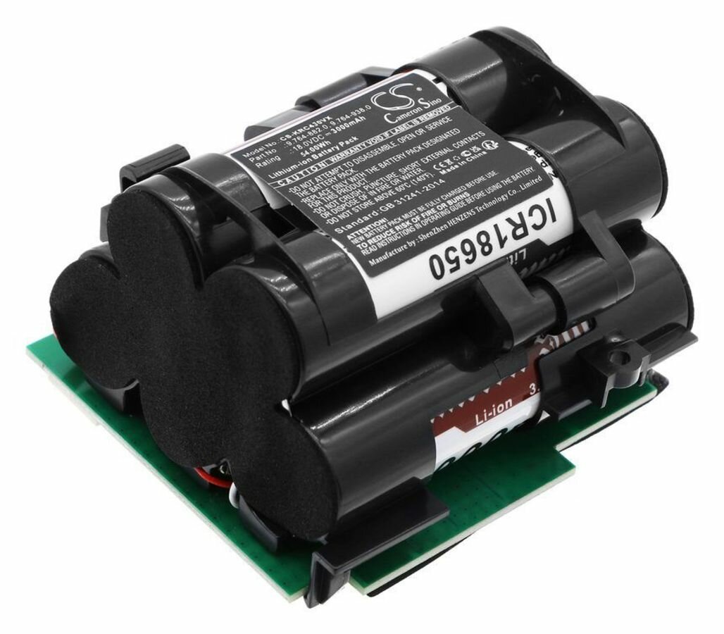 Аккумулятор CameronSino CS-KRC430VX для пылесосов Karcher VC 4i (9.764-882.0, 9.764-938.0) (3000mAh)