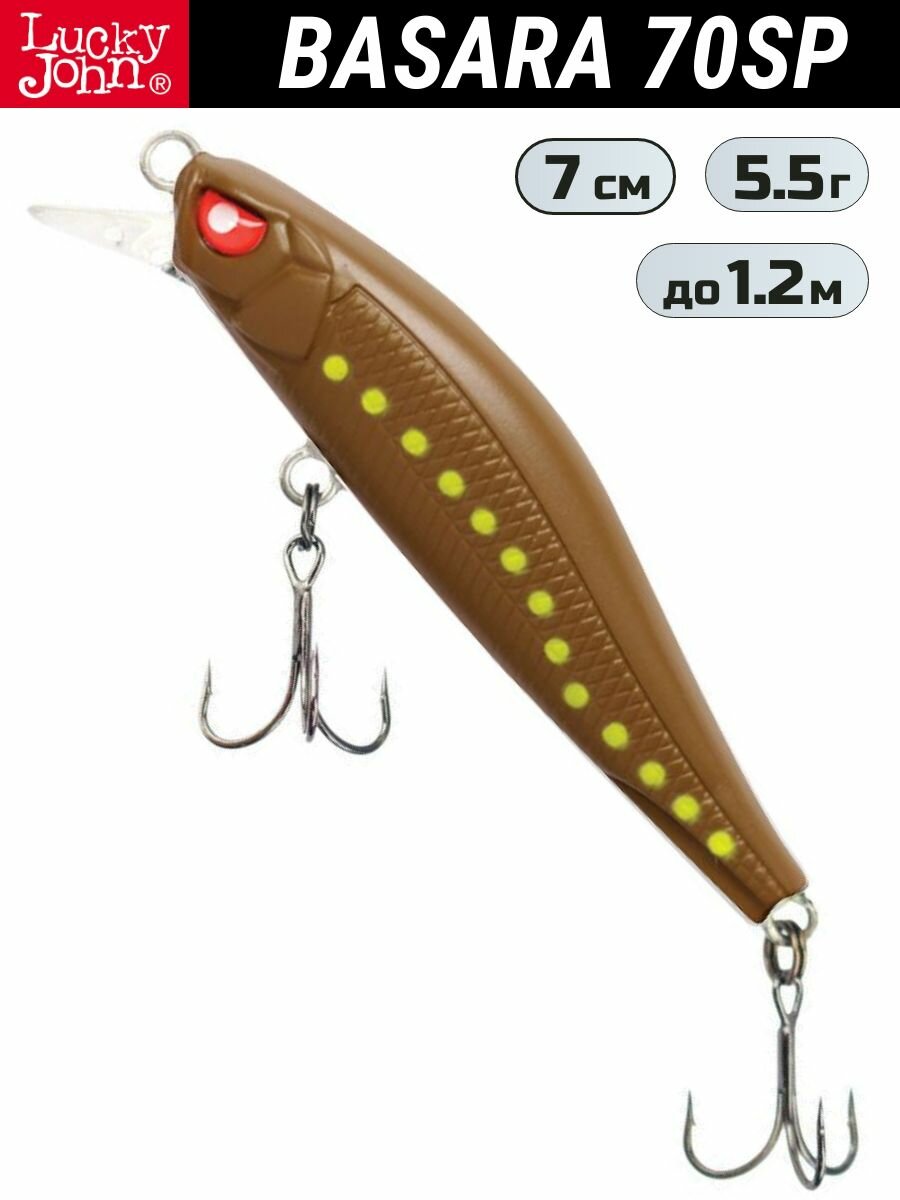 Воблер LUCKY JOHN Basara 70SP BA70SP-302