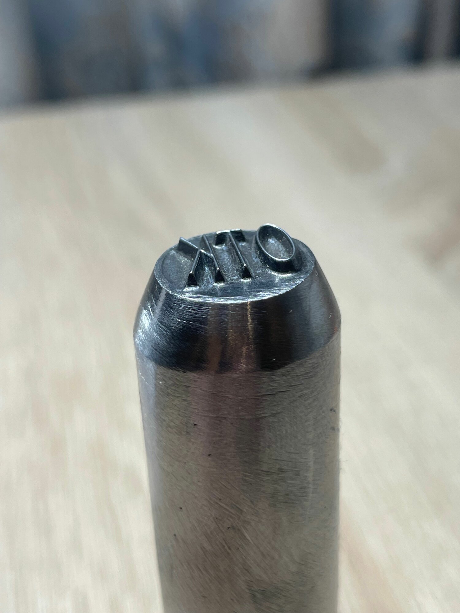 Ударное клеймо (ОТК) по металлу.