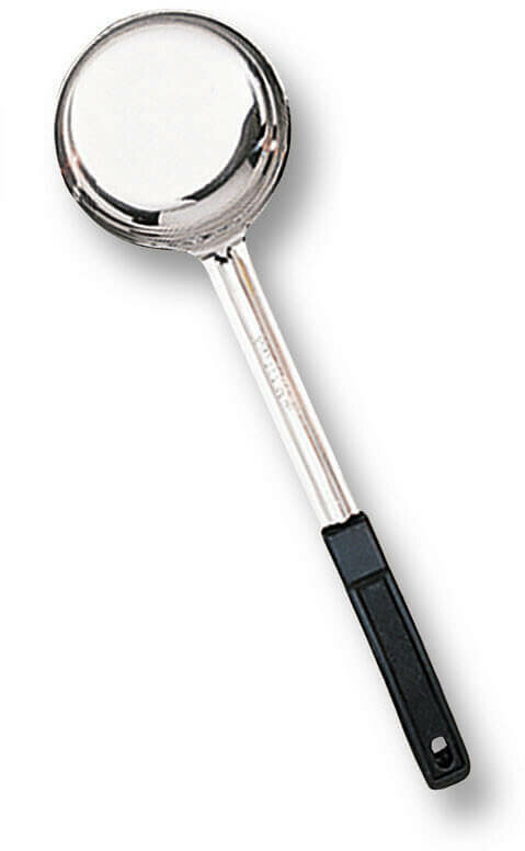 Половник для соуса с плоским дном, нержавеющая сталь, черная ручка, объем - 177 мл