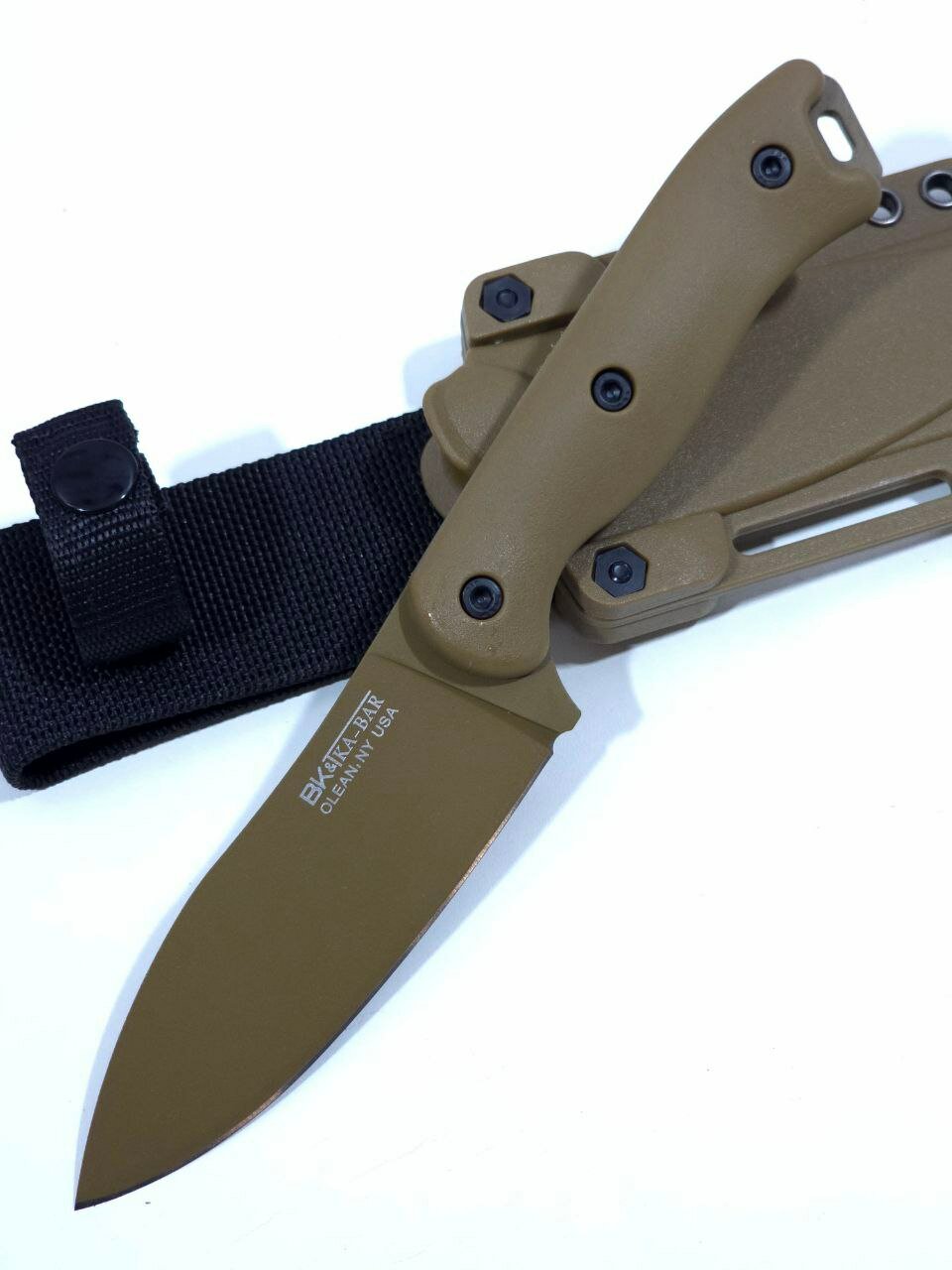 Тактический нож KA-BAR Цельнометаллический Becker Harpoon (Песок)