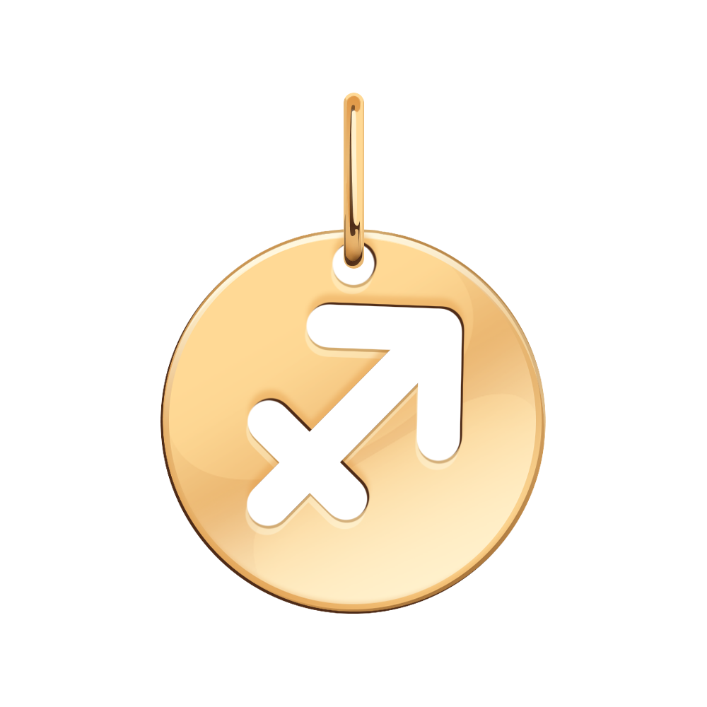 Иконка, красное золото, 585 проба, родирование