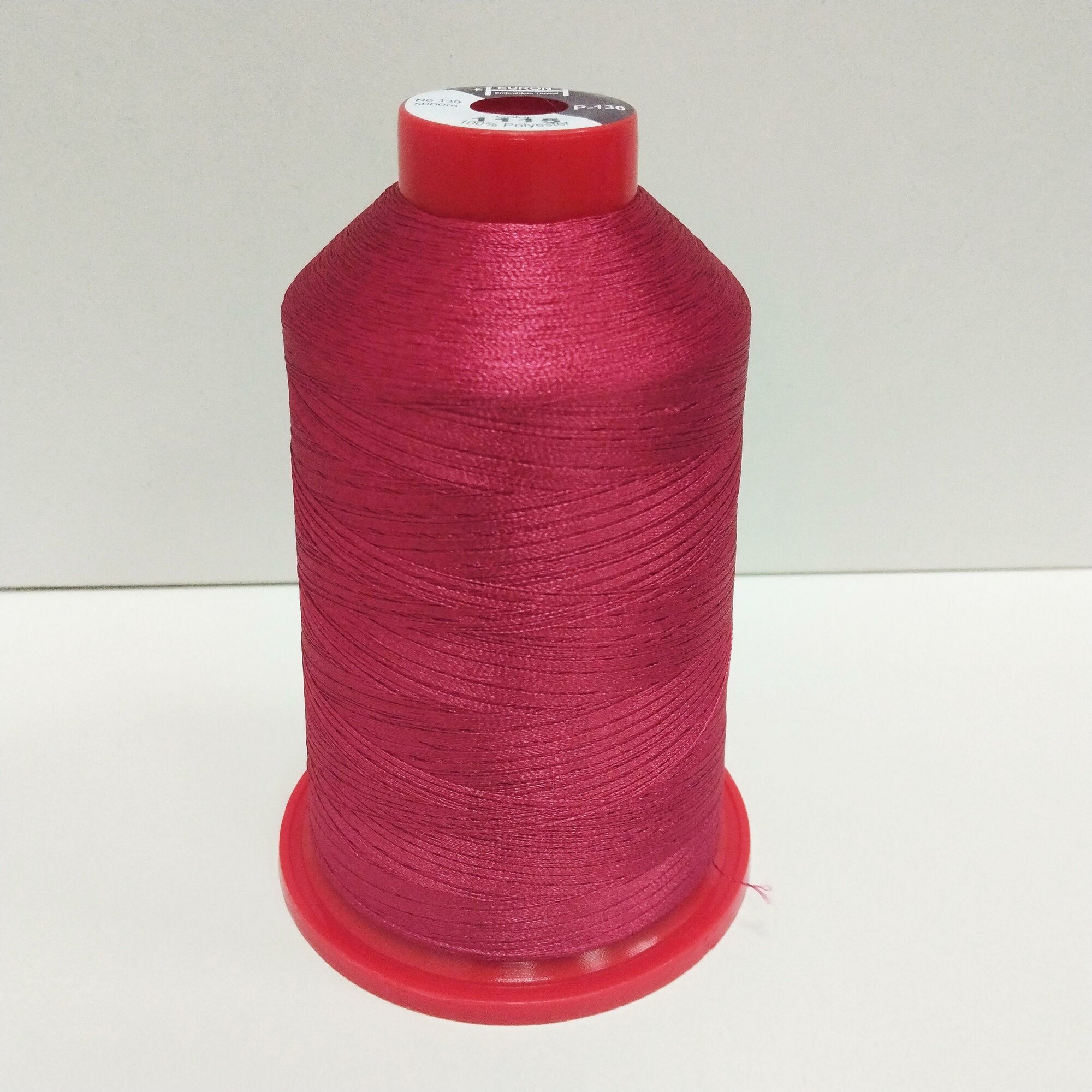 Нитки вышивальные Euron Р-130 №130 5000м, полиэстер, Цвет-1115 малиновый