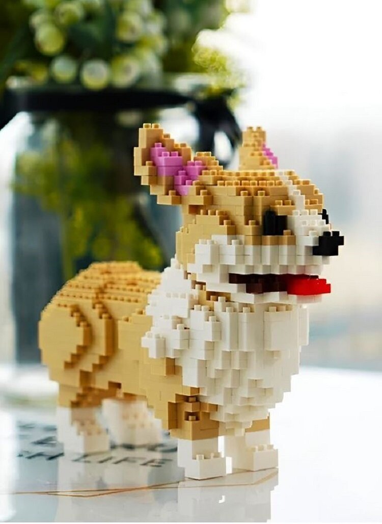 Конструктор 3D из миниблоков RTOY Любимые собачки Корги Принц 950 элементов - JM6618-7