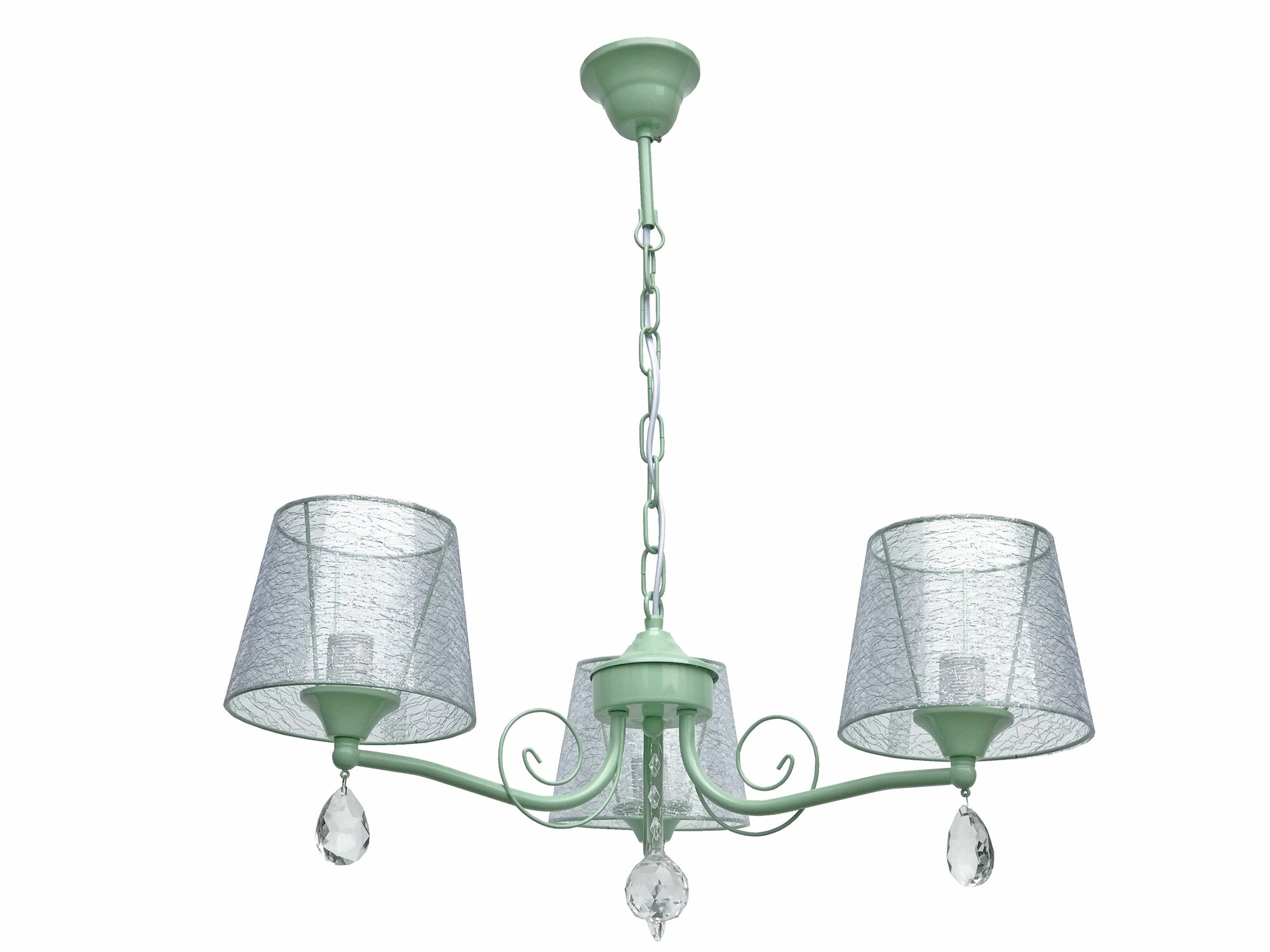 Люстра MARILUZ "Серебряные побеги", подвесная, E14, площадь освещения 15м²