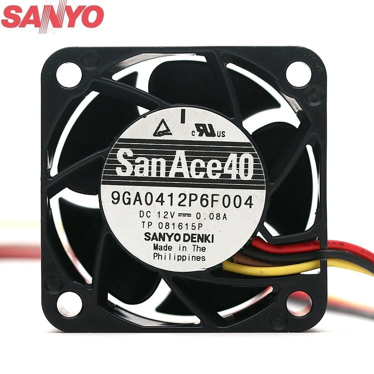 Оригинал Sanyo 9GA0412P6F004 4020 12V 0.08A 40*40*20mm server Вентилятор охлаждения
