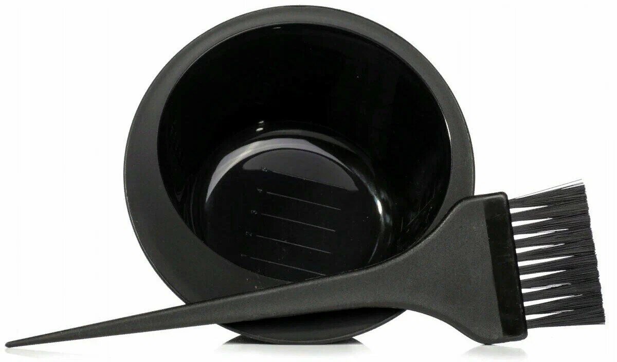 Набор для окрашивания волос, 2 предмета / Кисть для окрашивания волос с миской