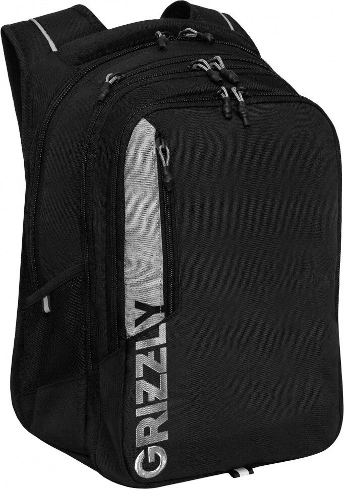 Рюкзак GRIZZLY RU-538-1/2 чёрный - серый