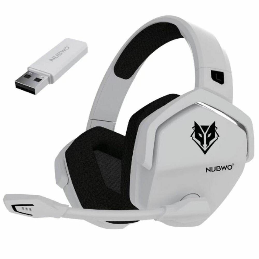 Игровая гарнитура NUBWO "G06", беспроводные, с шумоподавлением, 2.4G, 3.5мм, микрофон