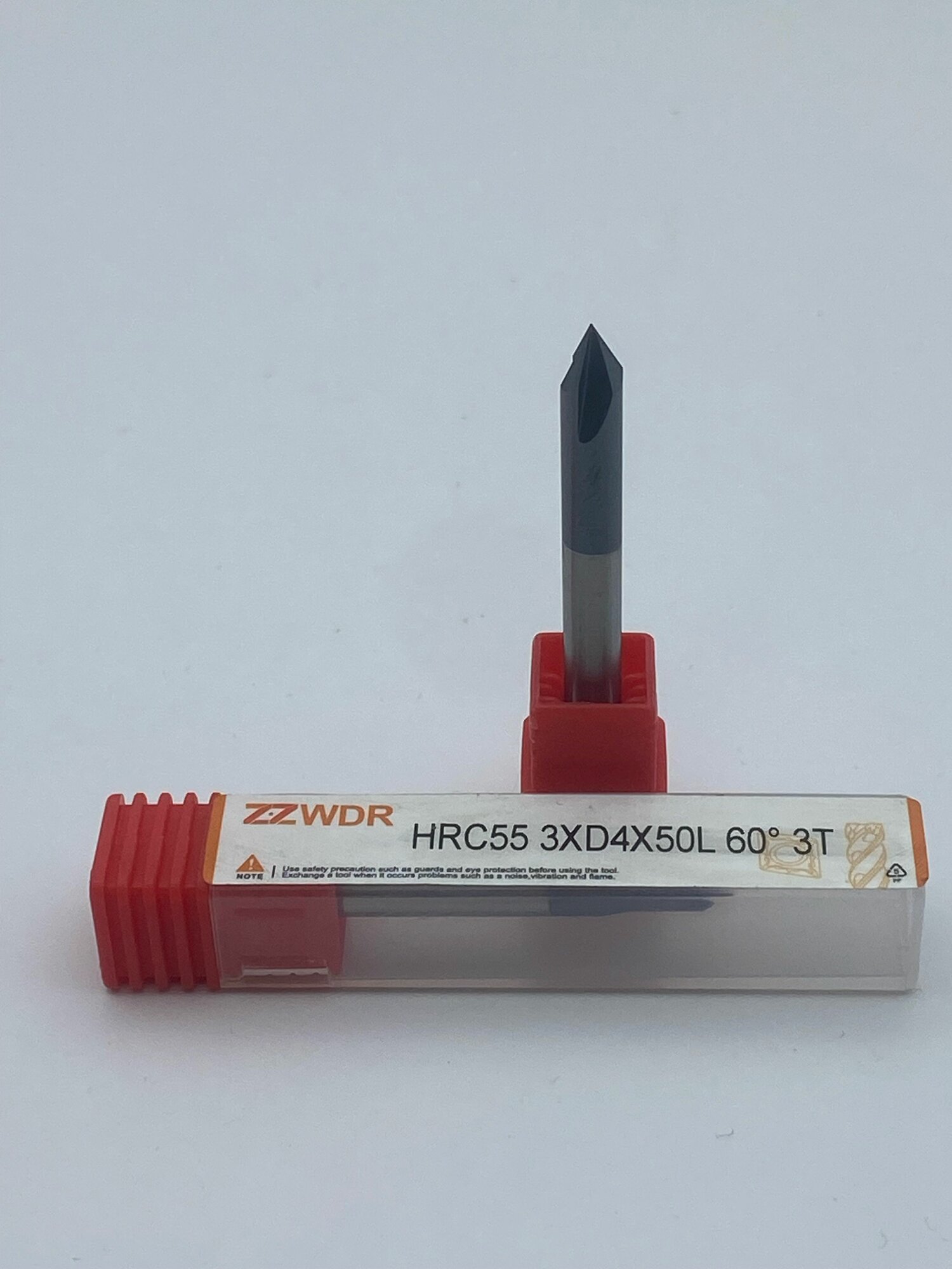 Фреза твёрдосплавная фасочная HRC55 D3X3X50L 60град