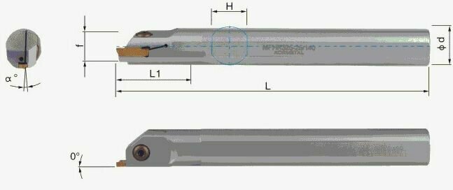 MFHR325R-25/140 резец канавочный наружный без пластин