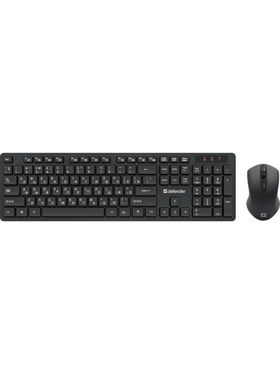 Комплект клавиатура+мышь беспроводной DEFENDER Lima (Лима) C-993 черный (USB, 1000dpi) (45993)