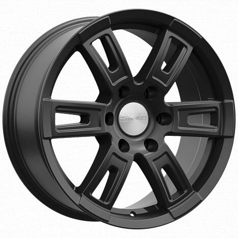 Диск автомобильный литой СКАД Тор 18x8 6x139.7 et25 dia106.2 Чёрный матовый