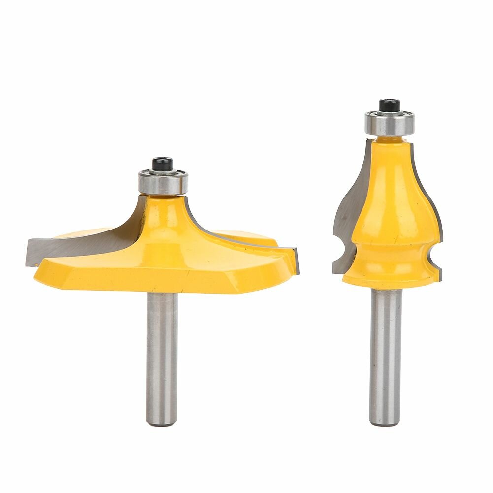 2шт 8мм Фреза для поручней и кромок стола с подшипником