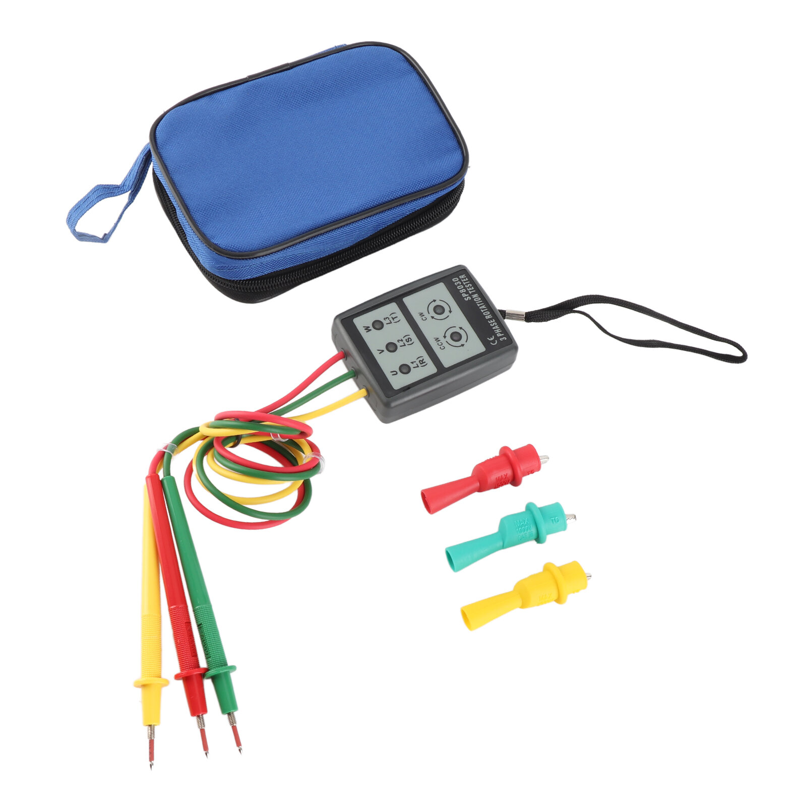 Трехфазный фазометр переменного тока, компактный, 3P.