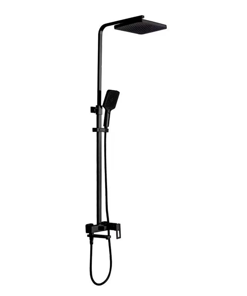 Душевая система с тропическим душем из латуни Vieir V193563-C черный