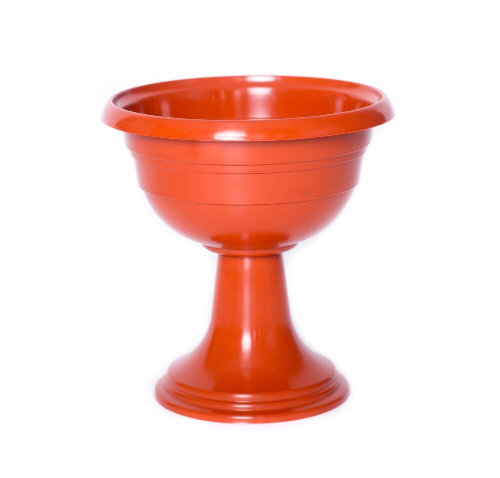 Тюльпан вазон на ножке 6л d30 h33,5см терракот