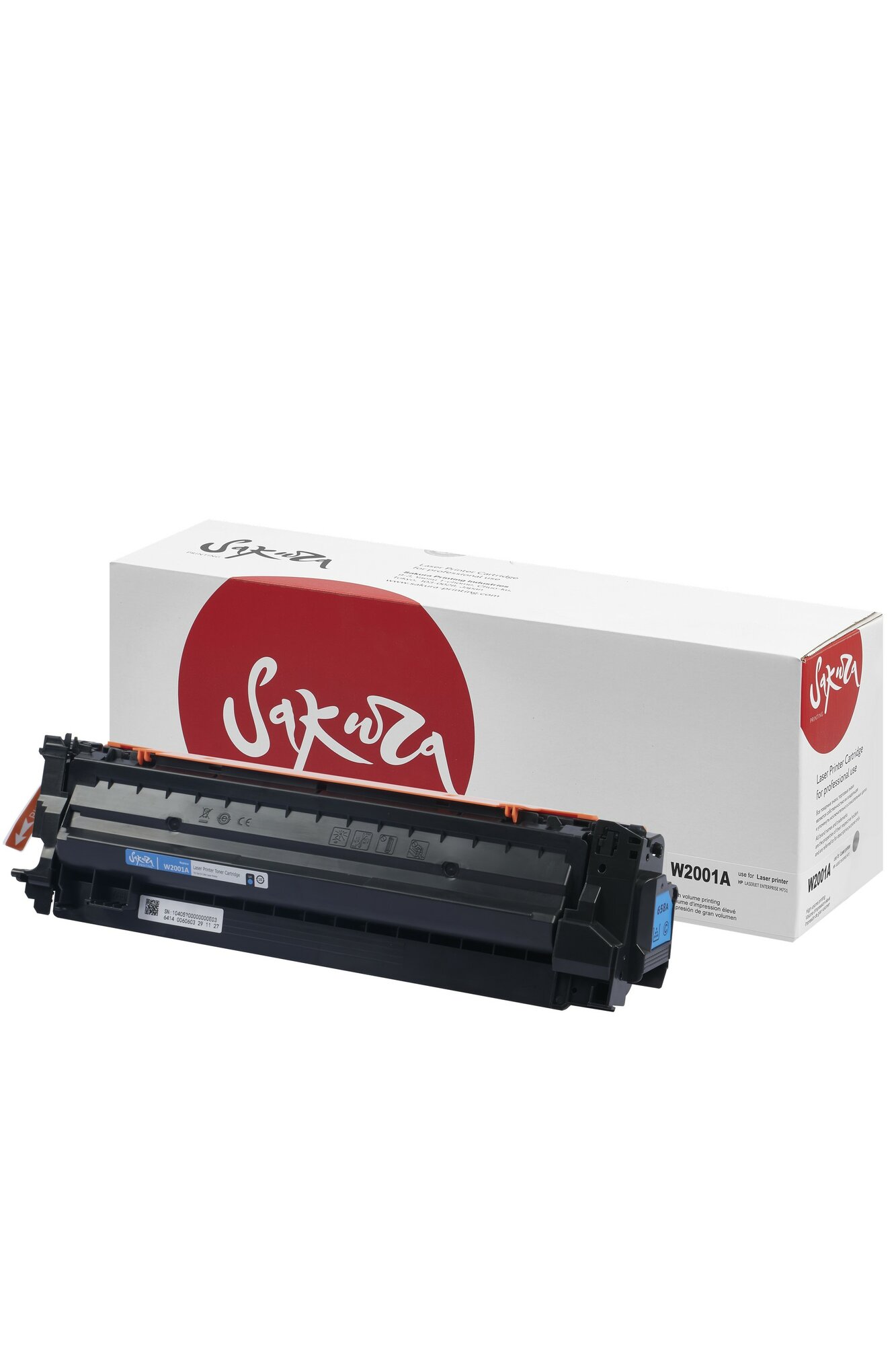 Картридж SAKURA W2001A (658A) голубой для HP Color LaserJet Enterprise M751 (6K) (SAW2001A)