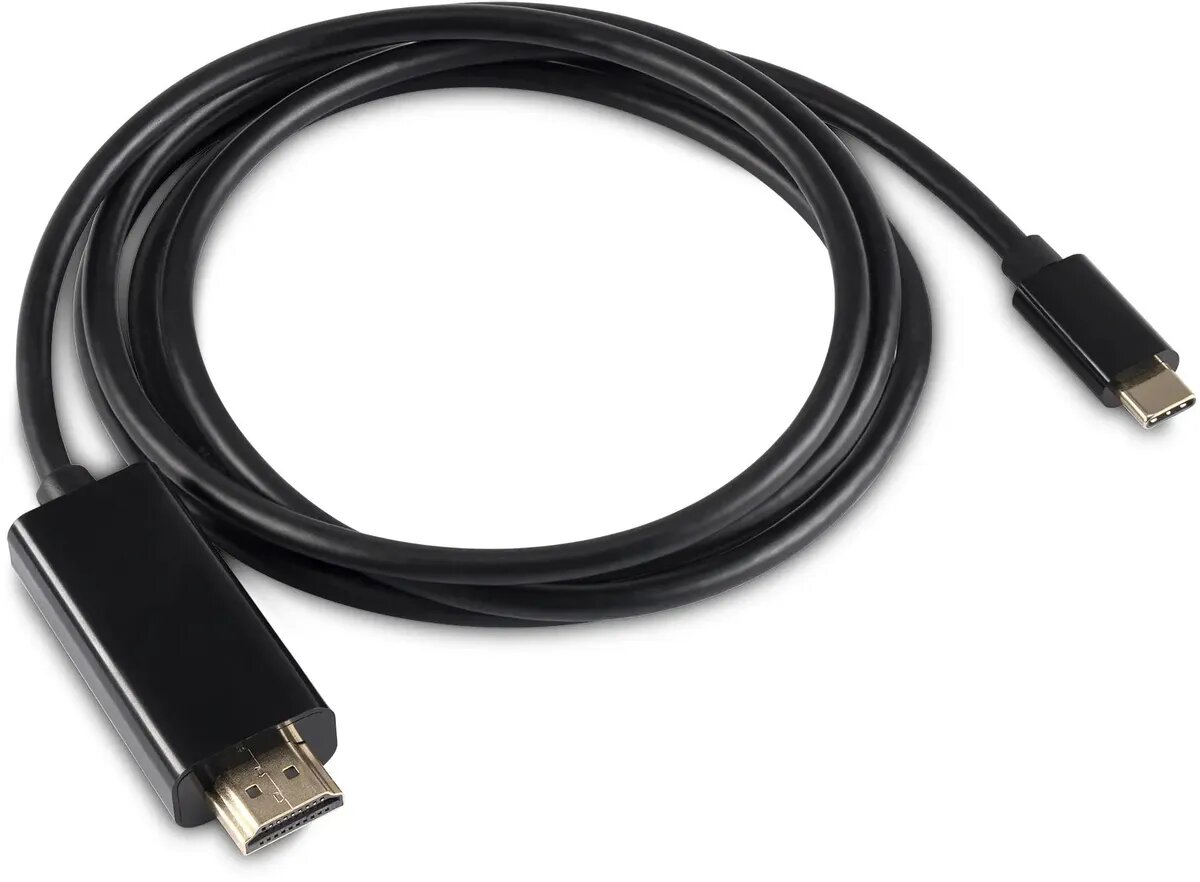 Кабель-переходник аудио-видео Buro USB Type-C (m) - HDMI (m), ver 2.0, 1.5м, черный [bu-typec-hdm