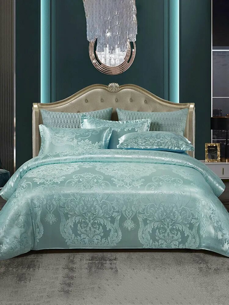 Youxin Комплект постельного белья, Модал, Сатин-жаккард, Двуспальный, наволочки 48x74