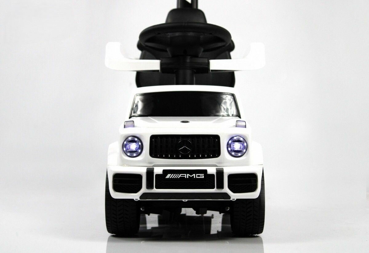 Толокар RiverToys Mercedes-Benz Z001ZZ-C, музыкальный руль, боковая фиксация, белый