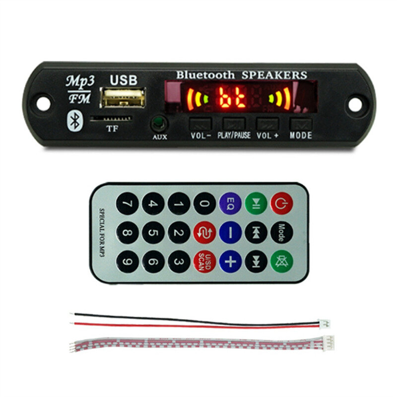 USB MP3-модуль Bluetooth 12 В WMA-декодер Плата Аудио