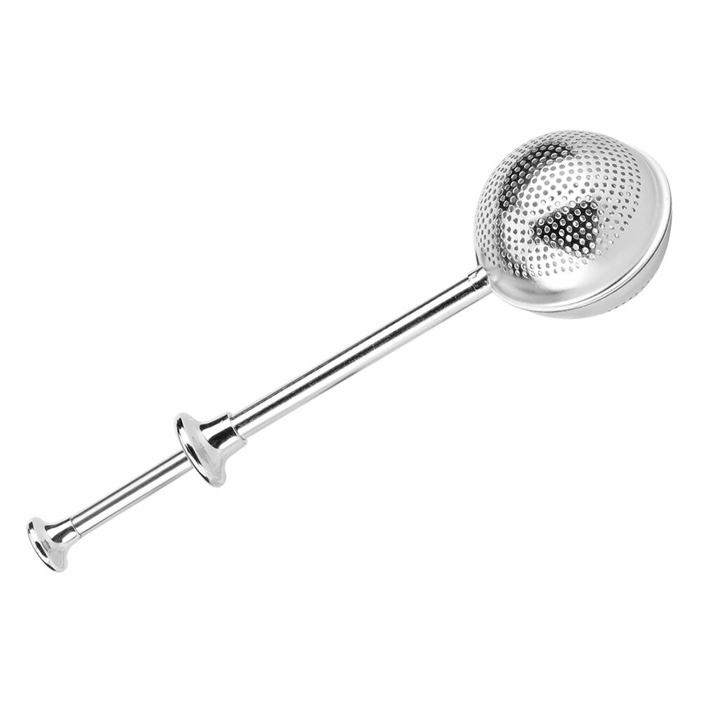 Нержавеющая сталь, круглая форма, выдвижной фильтр для заварки чайных шариков, ситечко, аксессуары для чая