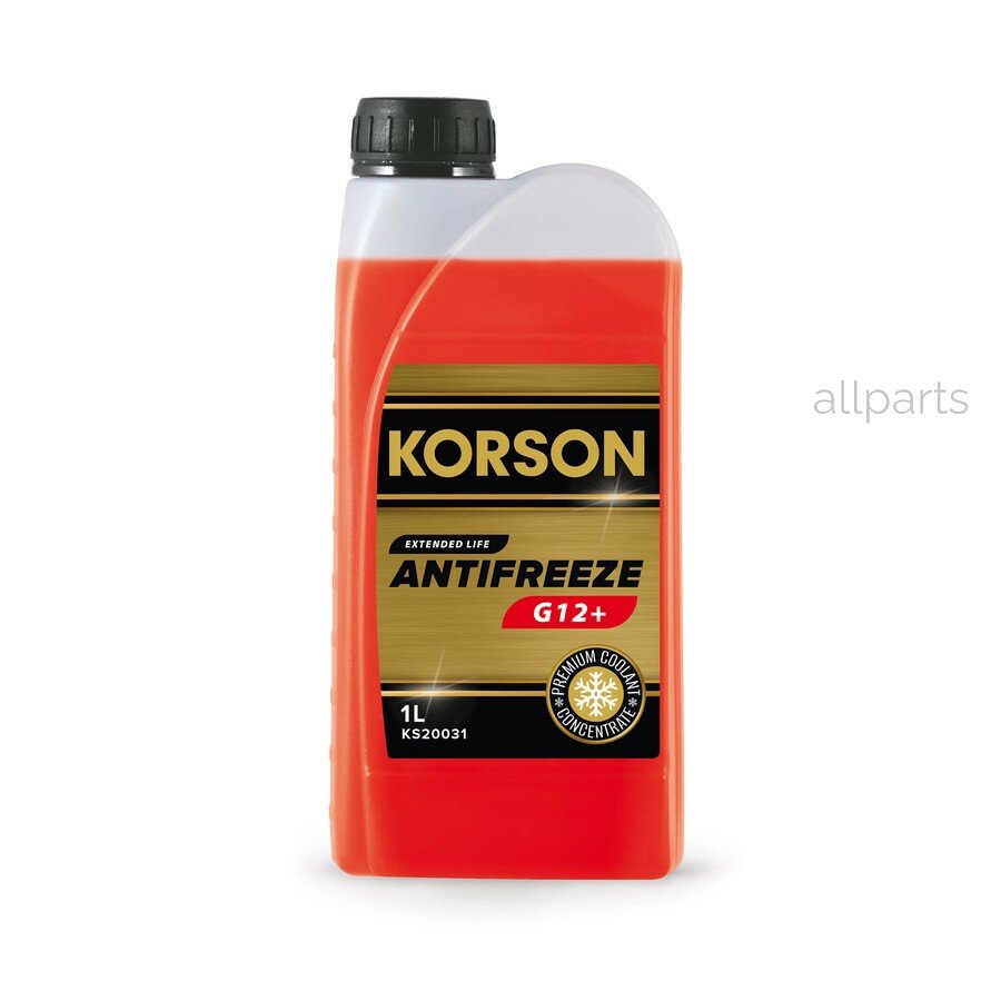 KORSON KS20031 Антифриз, концентрат G12+ красный 1л