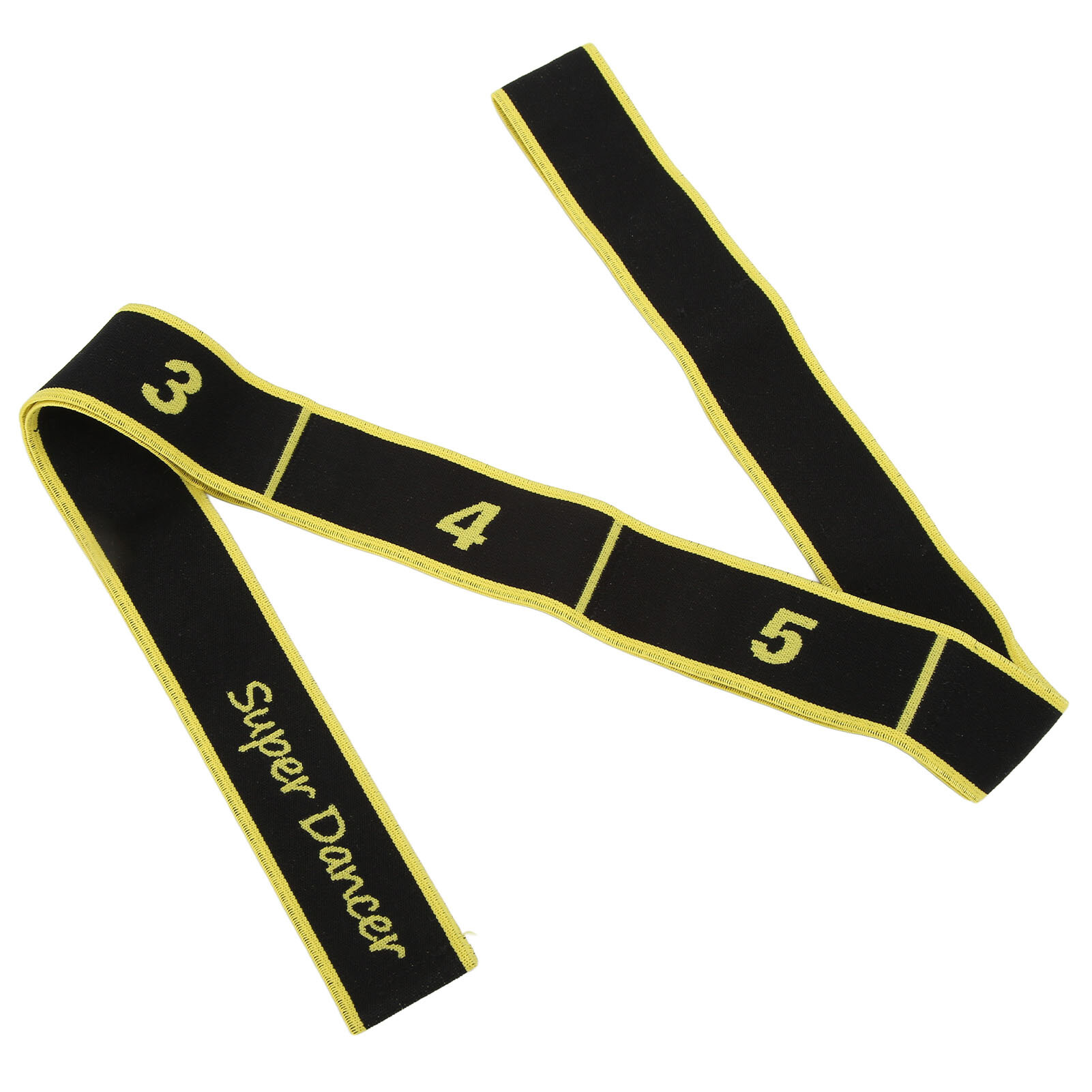 Эластичная лента для тренировок по латиноамериканским танцам для взрослых, йоги, растяжки, фитнеса и спортзала. Желтая.