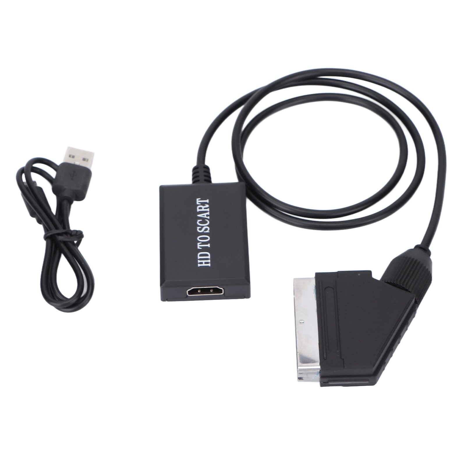 Адаптер-конвертер HD Multimedia Interface в SCART, преобразователь видеосигнала для телевизора, монитора, проектора, Plug and Play